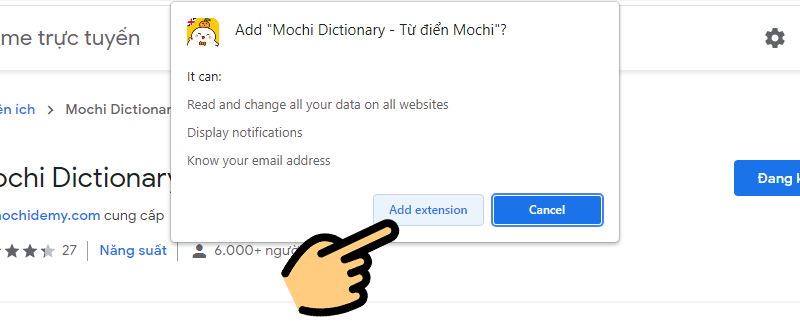 Cách cài đặt, sử dụng tiện ích Mochi Dictionary trên máy tính
