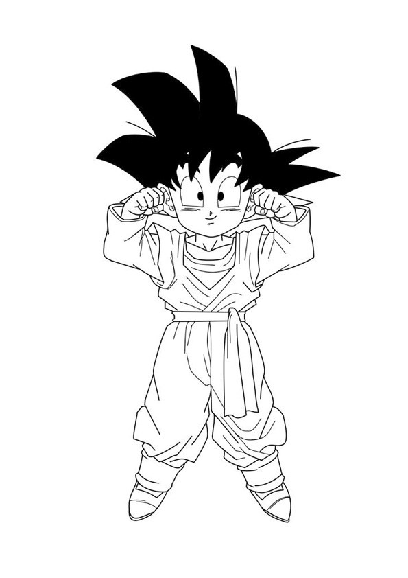 Tô màu Goku cực đơn giản - Tạo hình ảnh độc đáo của nhân vật anime để ...