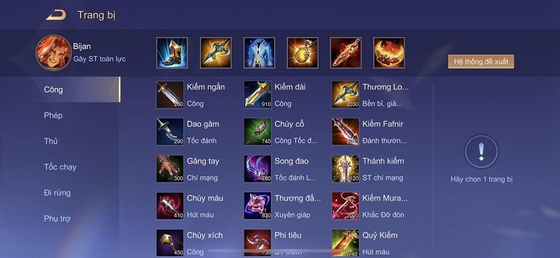 Cách chơi Bijan Liên Quân mùa 28 | Cách lên đồ, bảng ngọc, combo chuẩn