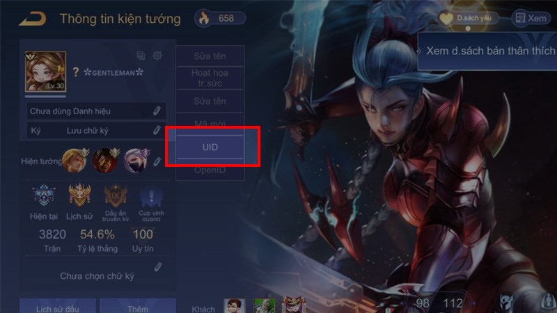 UID trong Liên Quân là gì? Cách lấy UID trong Liên Quân Mobile