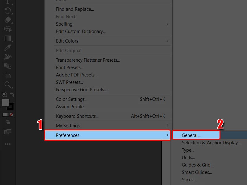 Cách khôi phục, reset Adobe Illustrator (AI) về mặc định