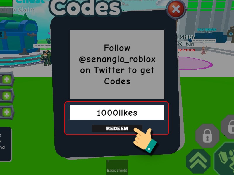 Code Shield Hero Simulator 2024, hướng dẫn nhập code nhận quà