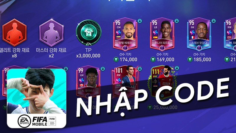 Code Fifa Mobile Nexon mới nhất 08/2025, cách nhập code Fifa Mobile