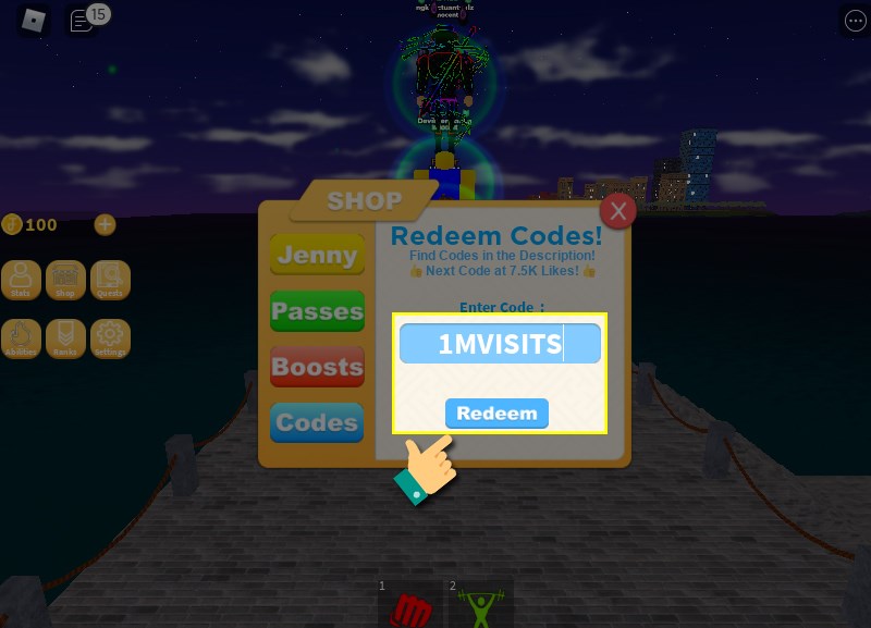 Code Nen Fighting Simulator 2024, cách nhập code nhận QUÀ KHỦNG