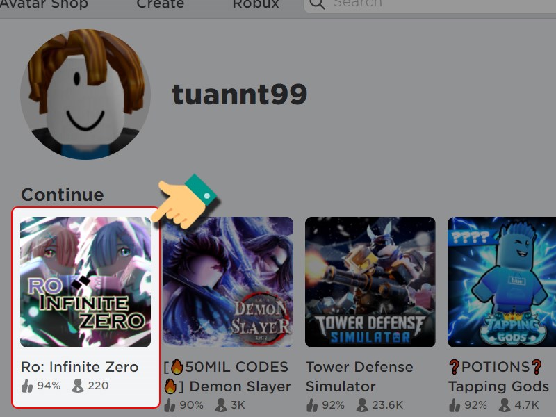 Code Ro Infinite Zero mới nhất tháng 3/2022: Cách nhập code