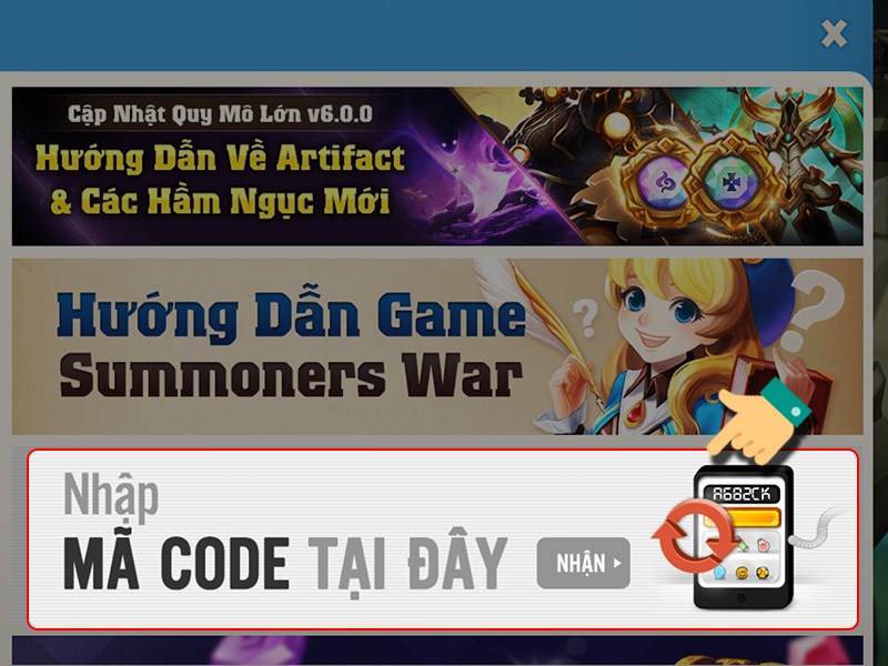 Code Summoners War mới nhất 08/2024, hướng dẫn nhập code chi tiết