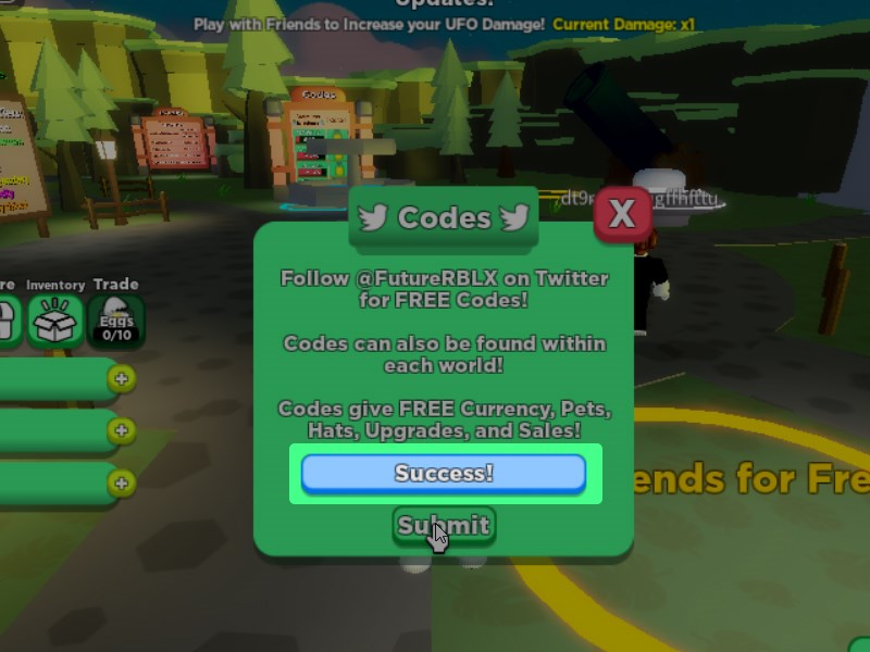 Code UFO Simulator mới nhất tháng 5/2022: Cách nhập code