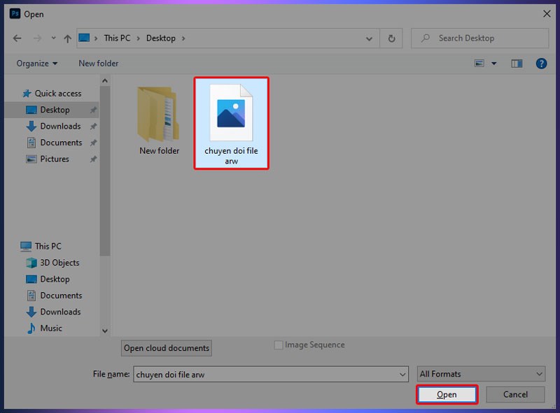 File ARW là gì? Cách mở và chuyển đổi file ARW sang PSD, JPG, PNG