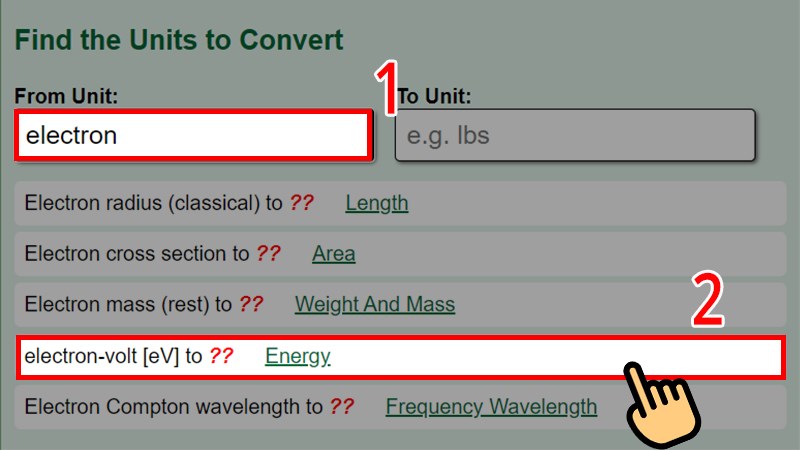 Đơn vị electron volt (eV) là gì? 1eV bằng bao nhiêu jun, kWh, cal