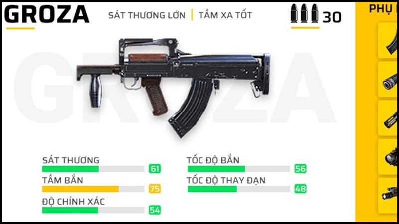 Top 10 khẩu súng mạnh nhất để leo rank Free Fire