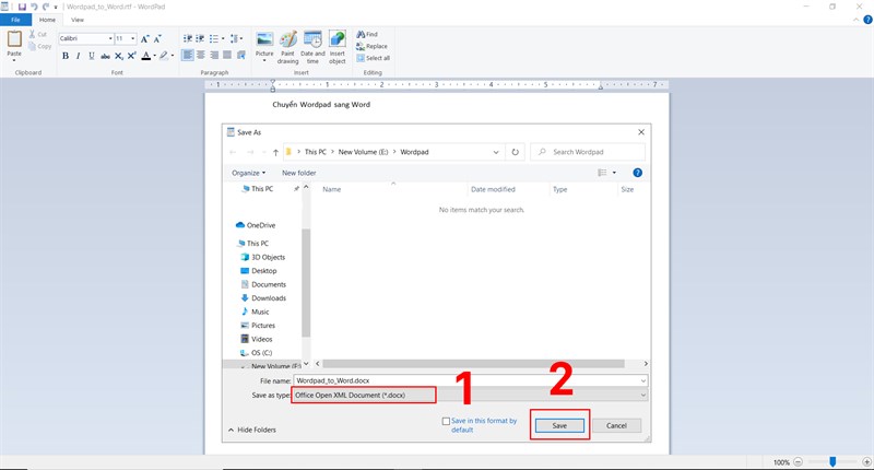 Hướng dẫn chuyển từ WordPad sang Word chỉ với vài bước đơn giản