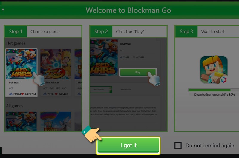 Hướng dẫn tải Blockman GO trên máy tính, PC chi tiết