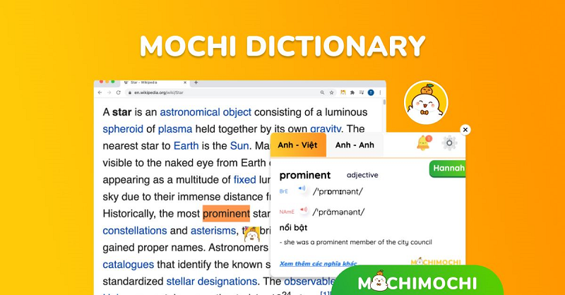 Cách cài đặt, sử dụng tiện ích Mochi Dictionary trên máy tính