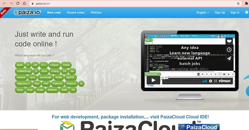 16 web viết code online tốt nhất và hiệu quả nhất