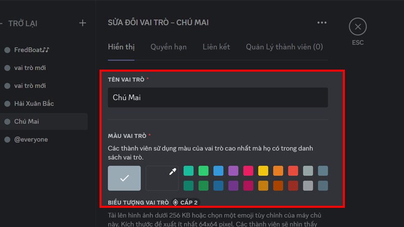 Cách tạo và phân vai trên Discord bằng máy tính, điện thoại.