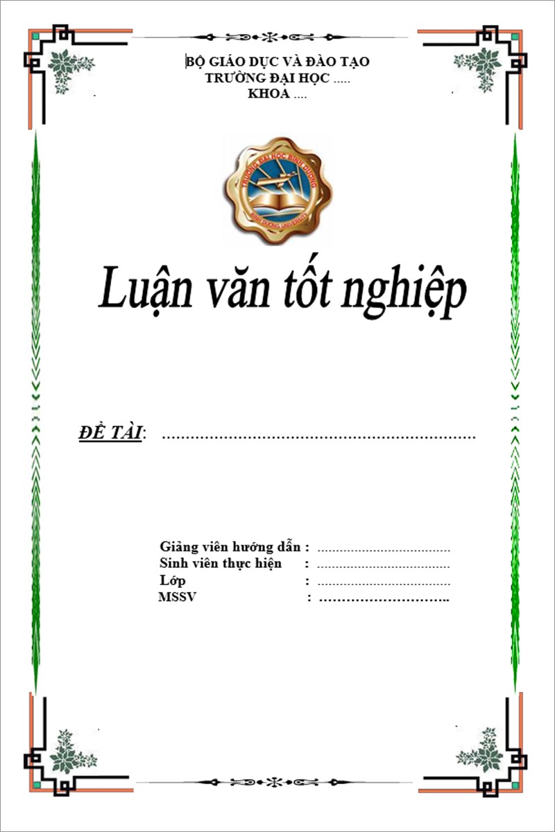 Tổng hợp 100 mẫu bìa Word đẹp miễn phí mới nhất - tải miễn phí