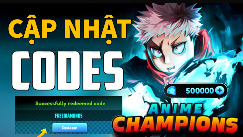 Code Anime Champions Simulator 12/2024 MỚI NHẤT, hướng dẫn nhập code