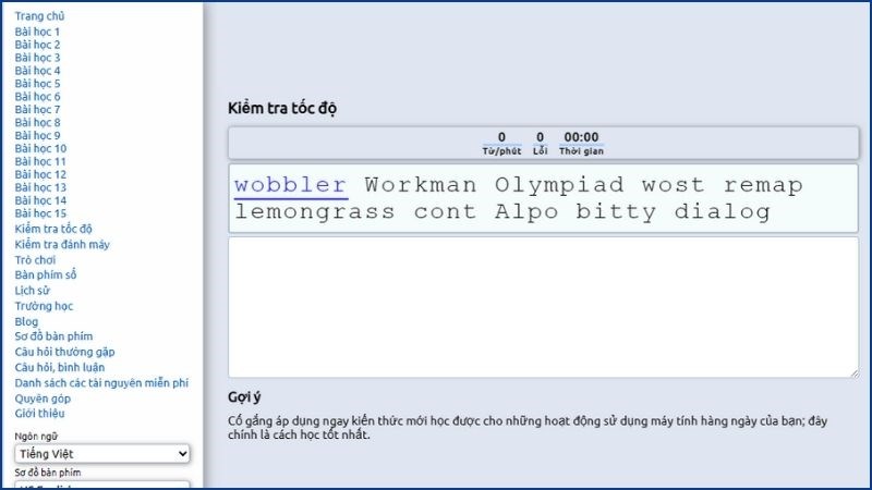 TOP 14 trang web kiểm tra tốc độ đánh máy online tốt nhất