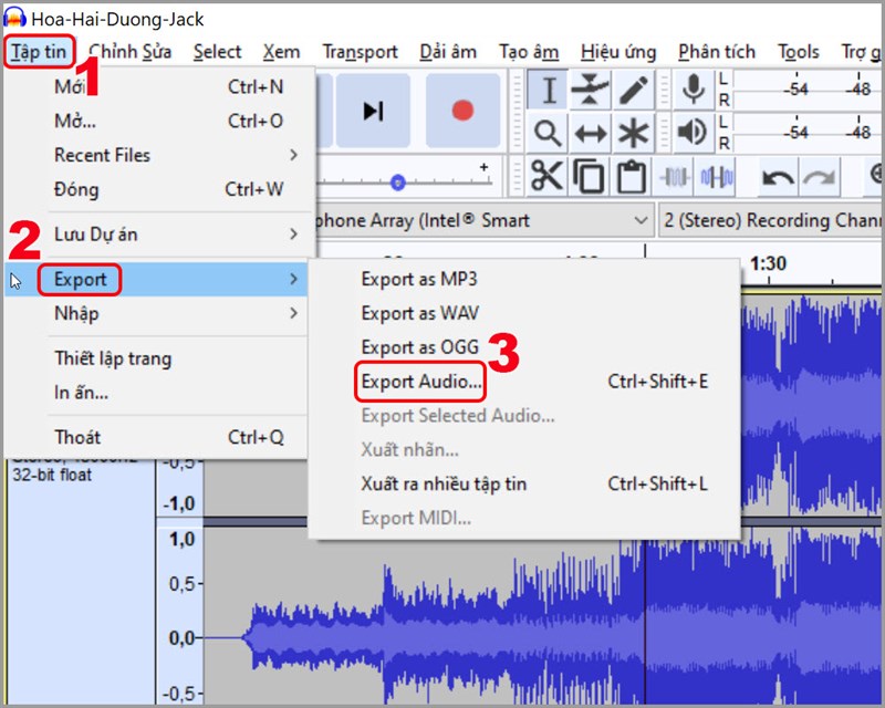 Cách sử dụng Audacity cắt, ghép nhạc, tách Beat, lọc tạp âm dễ dàng ...