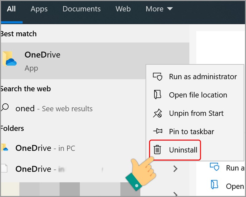 Cách tắt, vô hiệu hóa và xóa bỏ Onedrive hoàn toàn trên Windows 10