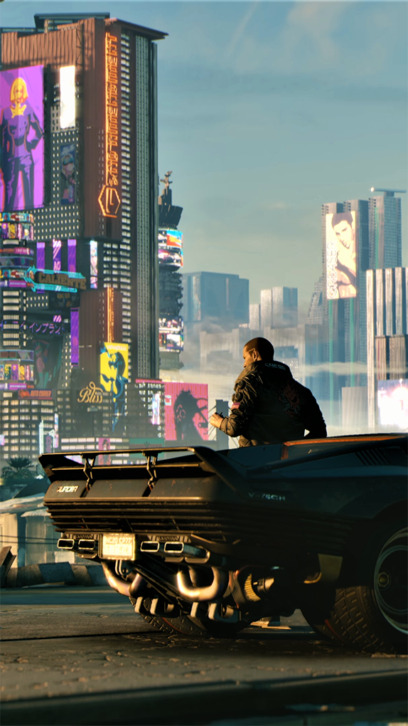 Ảnh Cyberpunk 2077 đẹp, chất làm hình nền điện thoại, máy tính