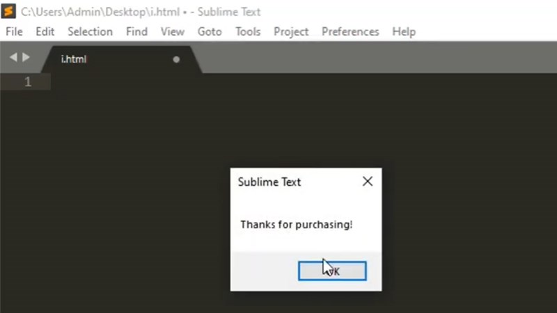 Hướng dẫn cách nhập License Key Sublime Text 3
