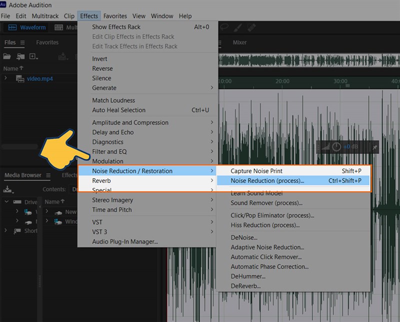 Cách ghi âm, lọc bỏ tiếng ồn tạp âm bằng Adobe Auditon-Video hướng dẫn