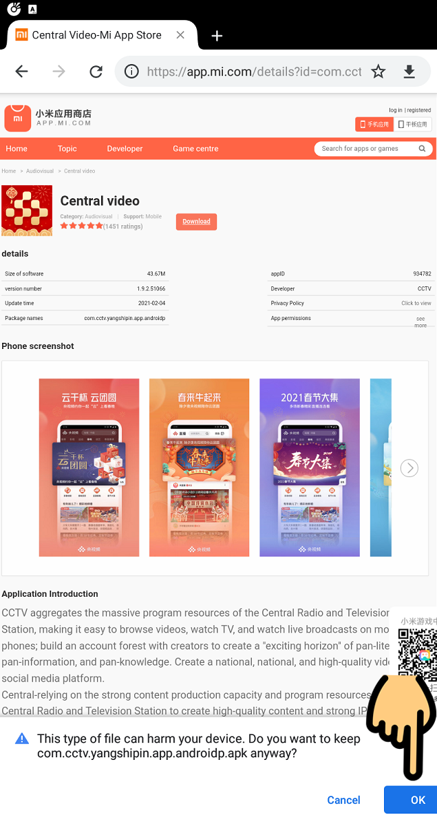 Cách tải, cài đặt app CCTV (央视频) cho Android: Xem TV, video Trung