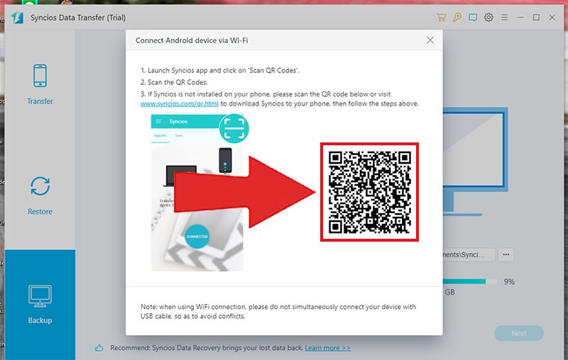 Hướng dẫn kết nối điện thoại với máy tính bằng phần mềm SyncDroid