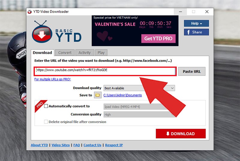 Hướng dẫn download video YouTube bằng phần mềm YTD Video Downloader