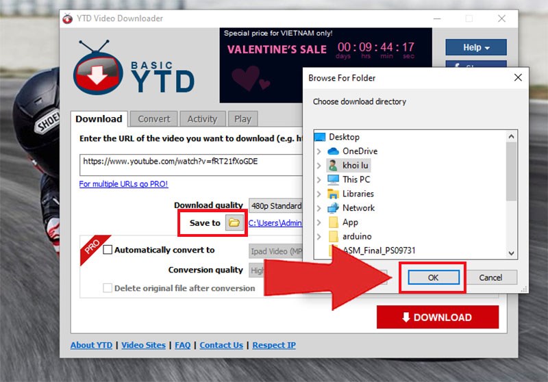 Hướng dẫn download video YouTube bằng phần mềm YTD Video Downloader