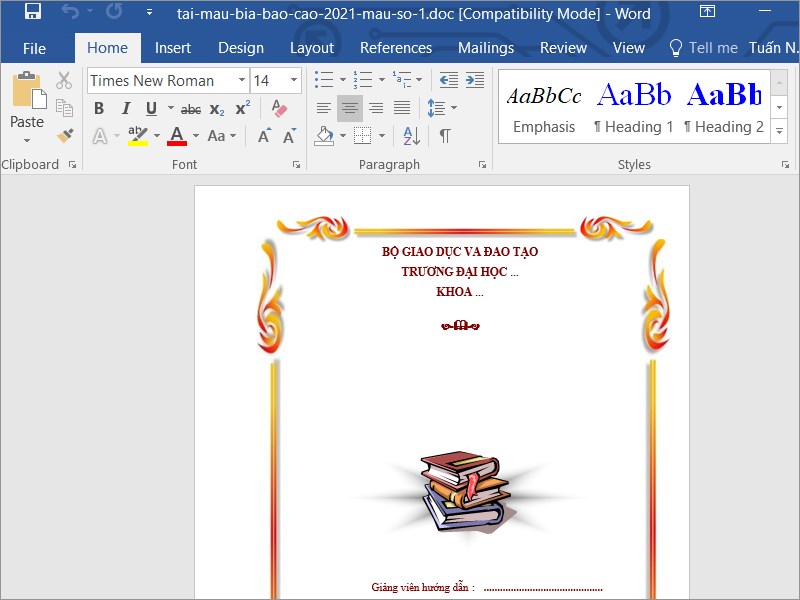Tổng hợp 100 mẫu bìa Word đẹp miễn phí mới nhất - tải miễn phí - EU ...