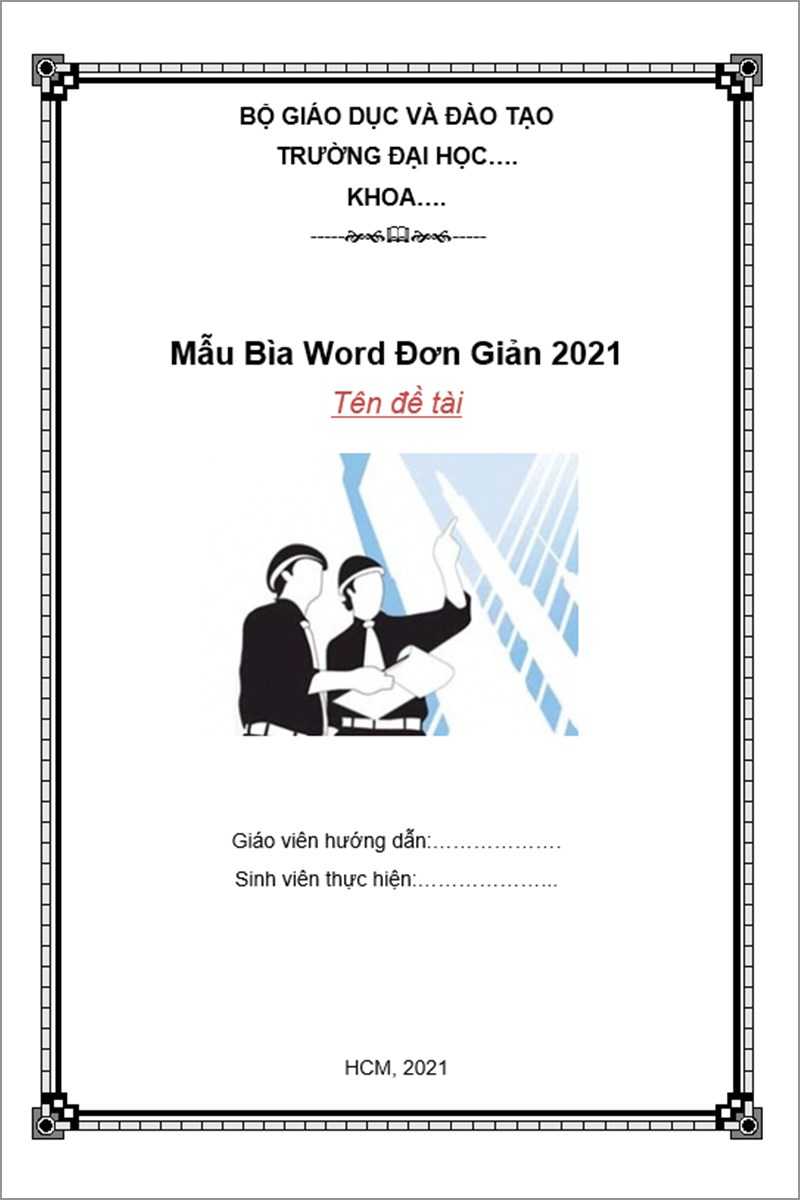 Tổng hợp 100 mẫu bìa Word đẹp miễn phí mới nhất - tải miễn phí