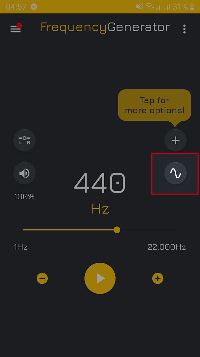 Cách làm sạch loa điện thoại Android bằng Frequency Sound Generator