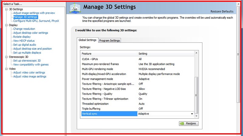 Tìm hiểu NVIDIA Control Panel là gì? Tính năng tối ưu NVIDIA