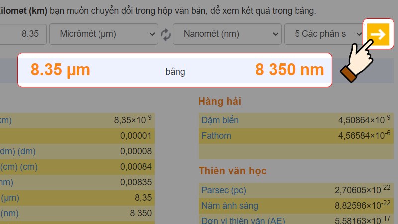 1 micromet bằng bao nhiêu mm, cm, dm, m, km? Đổi 1 um sang mm ...