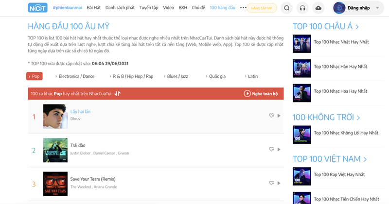 TOP 10 trang web nghe nhạc quốc tế hay nhất 2024