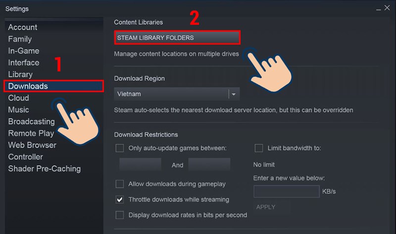 Rất Hay: Cách di chuyển game Steam sang ổ đĩa khác nhanh, dễ dàng