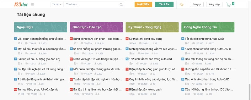 TOP 11 trang web tìm tài liệu học tập miễn phí cho học sinh, sinh viên