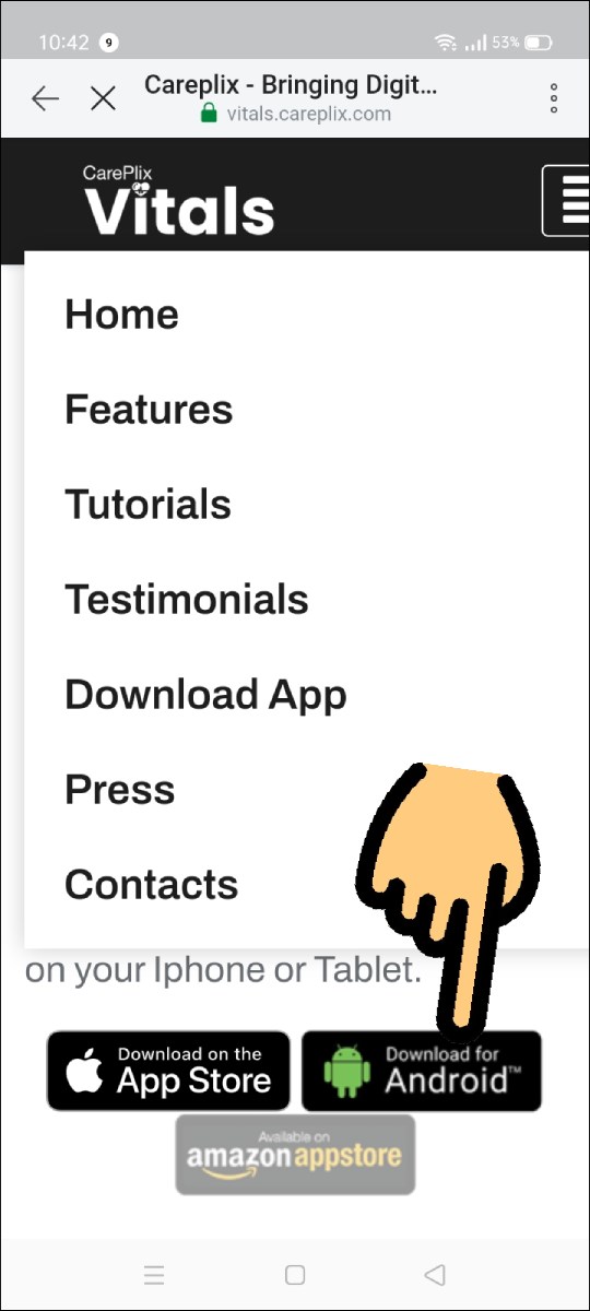 Cách tải app Careplix Vitals đo oxy trong máu SpO2 trên Android