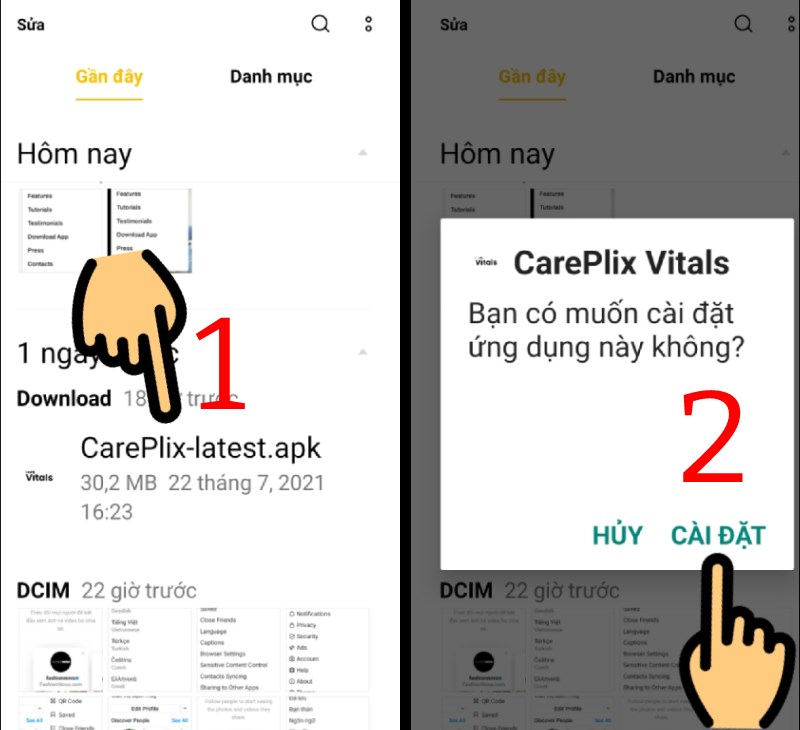 Cách tải app Careplix Vitals đo oxy trong máu SpO2 trên Android