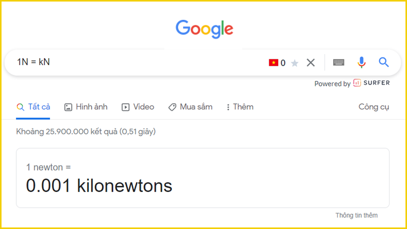 Đơn vị Newton là gì? 1N bằng bao nhiêu kg, gam, kN, J/m?