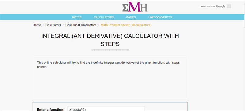 TOP 9 website tính nguyên hàm online miễn phí, chính xác nhất