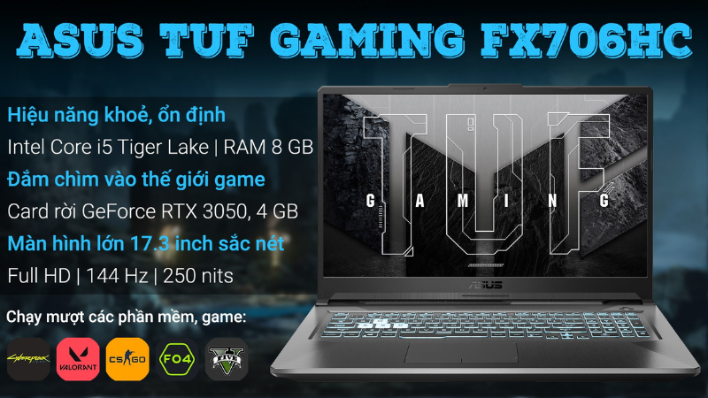 Top 11 laptop Asus chơi game tốt, bền bỉ, đáng mua nhất hiện nay