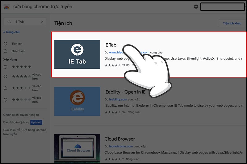 Hướng dẫn cách cài đặt, sử dụng IE Tab cho Google Chrome: MỚI NHẤT