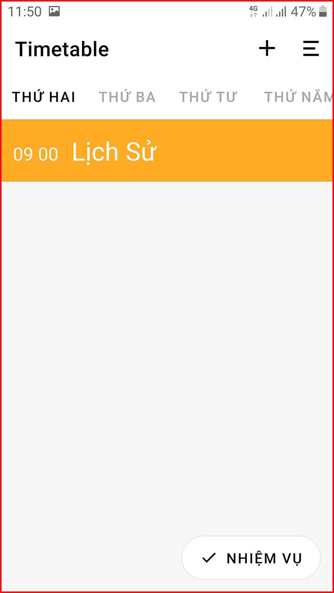 Cách tạo thời khóa biểu bằng app Class Timetable cực đơn giản