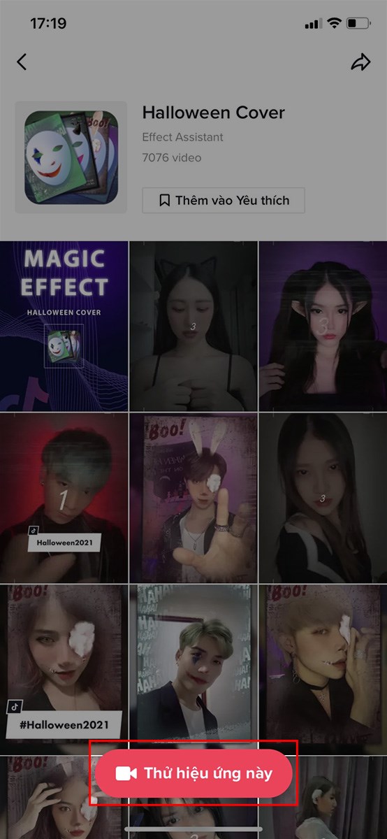 Cách quay video filter Halloween Cover trên TikTok cực hot trend
