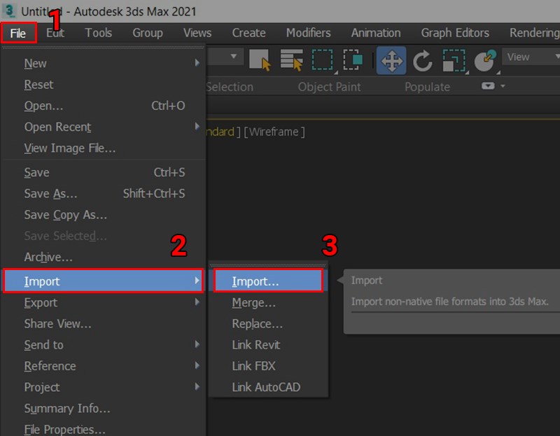 Cách xuất file Sketchup sang 3ds Max chi tiết từng bước
