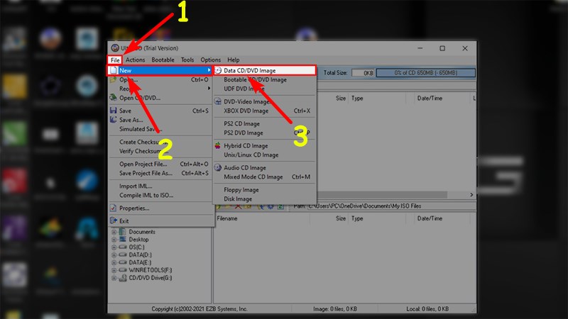 Hướng dẫn cách ghi đĩa CD/DVD bằng UltraISO cực đơn giản
