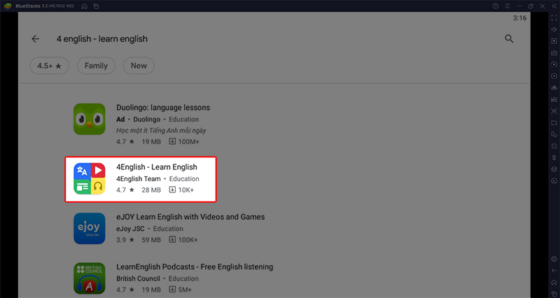 Cách tải ứng dụng 4English cho máy tính, PC